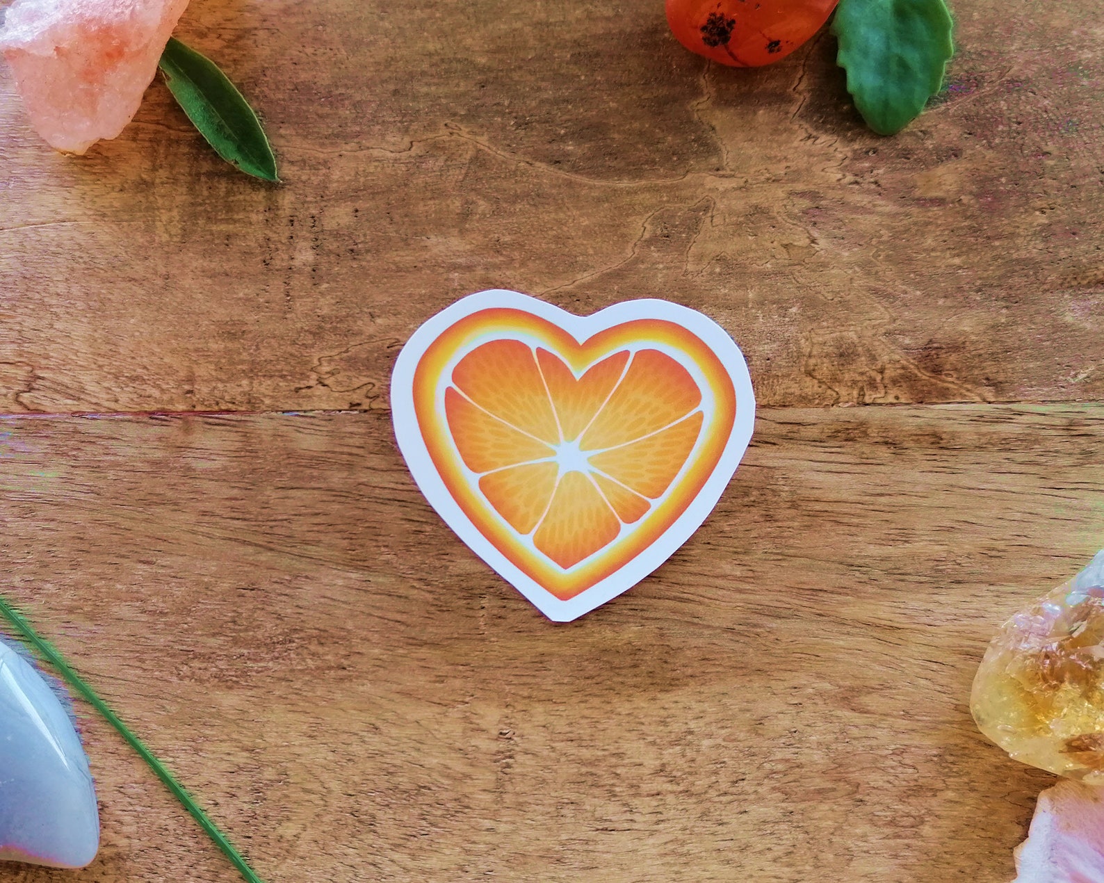 Citrus Hearts Stickers | Etsy