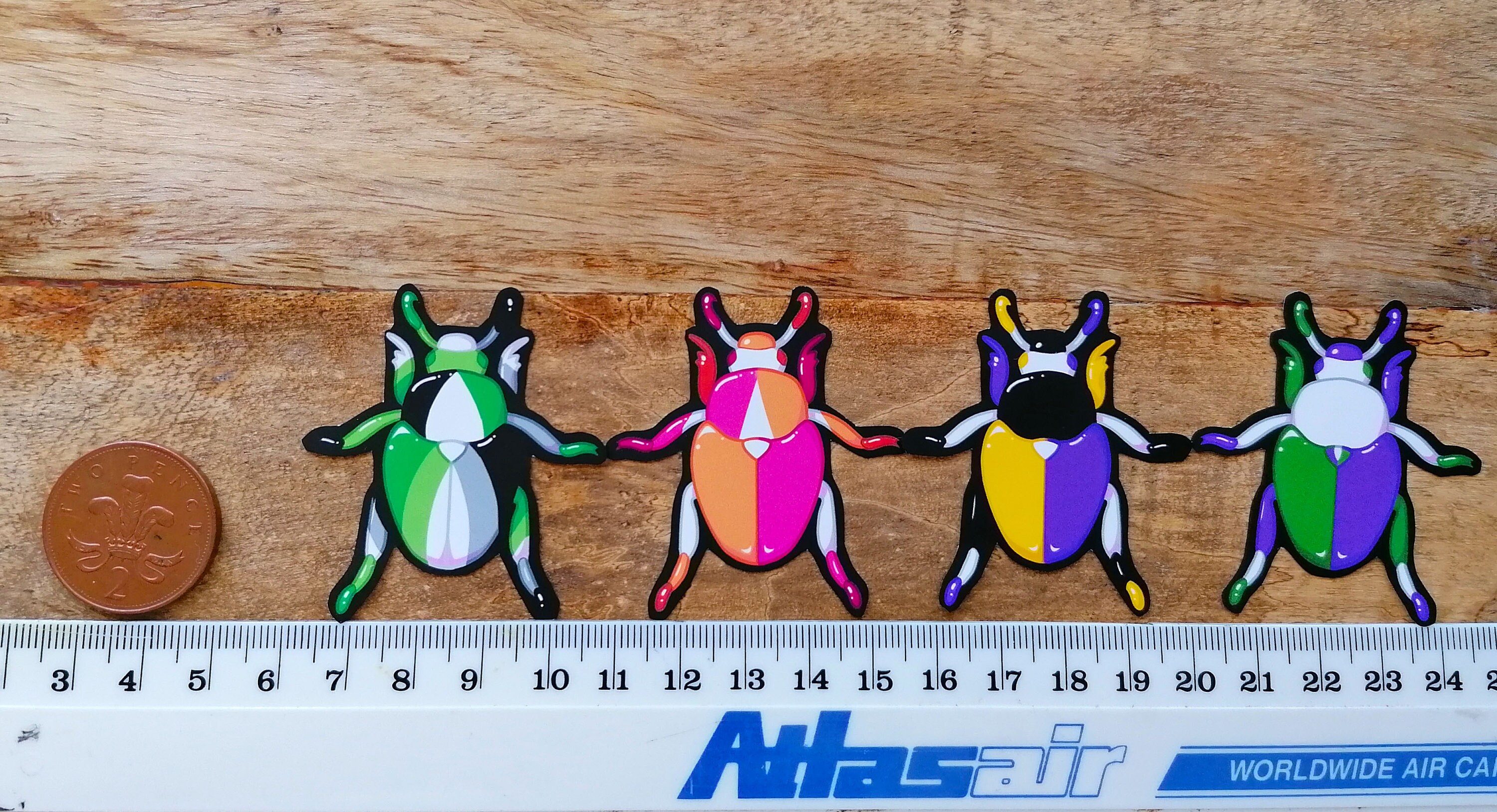 Pride Beetles Stickers | Etsy