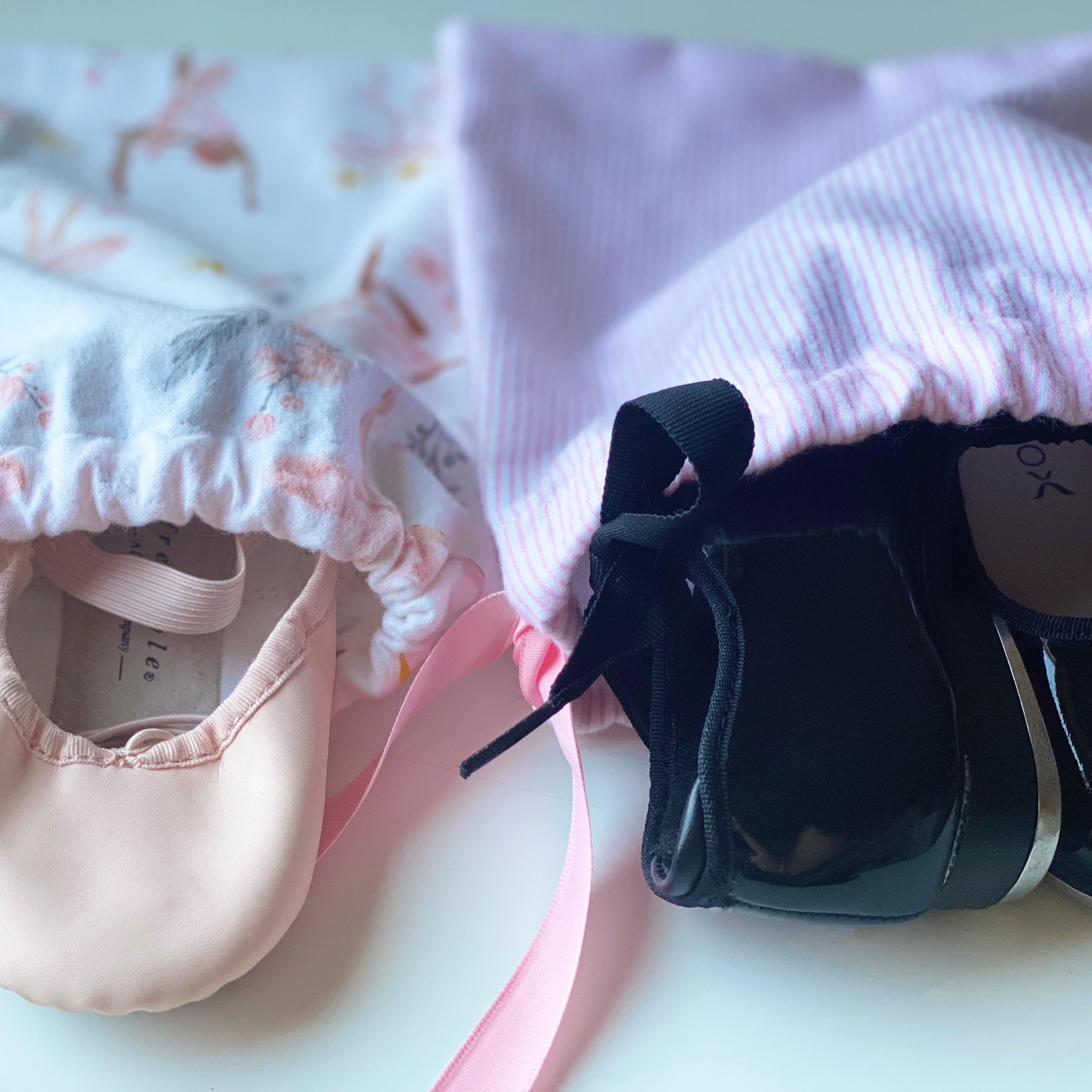 Pink Star Flannel Dance Shoe Bag: Ballet, Tap, Pointe - Etsy