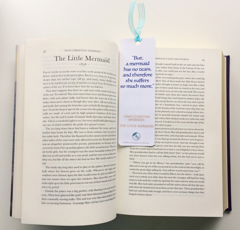 The Little Mermaid Bookmark 1 of 5 Collectible Book | Etsy