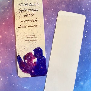 Galaxy Romeo and Juliet Bookmark - Collectible Book Accessory. Literary ...