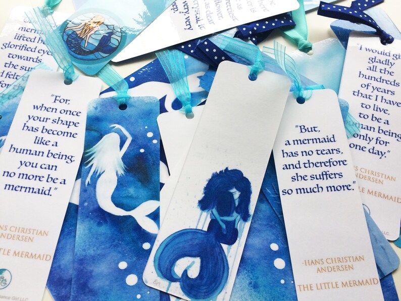 The Little Mermaid Bookmark 1 of 5 Collectible Book | Etsy