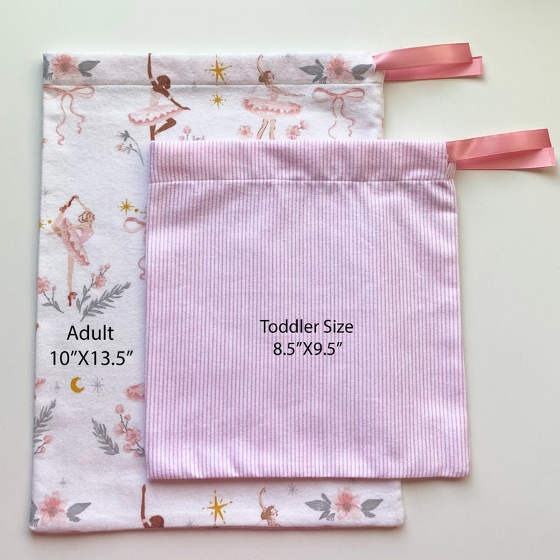 Pink Star Flannel Dance Shoe Bag: Ballet, Tap, Pointe - Etsy