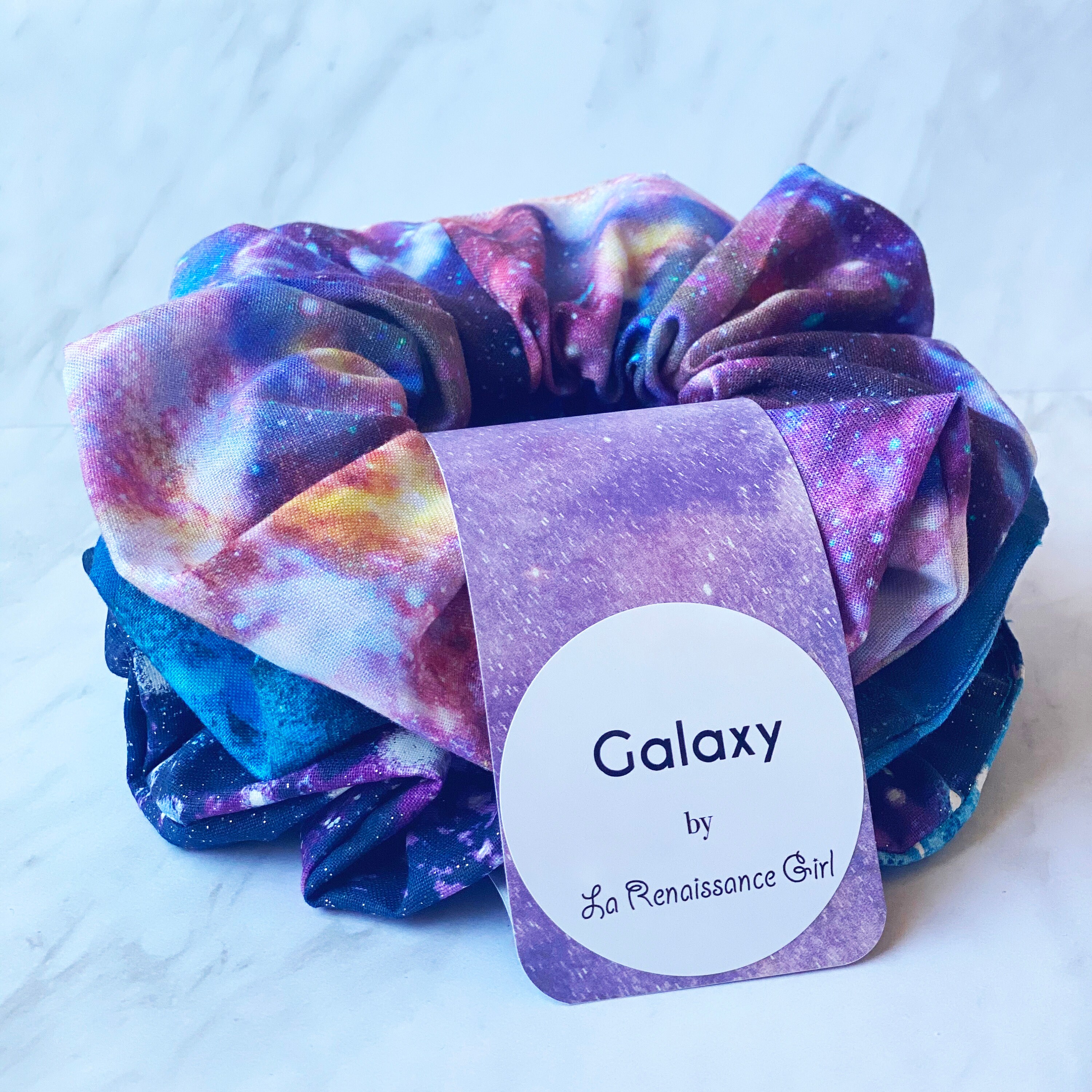 Galaxy Scrunchies Set of 3, Nebula, Starry Night Scrunchy, Space ...