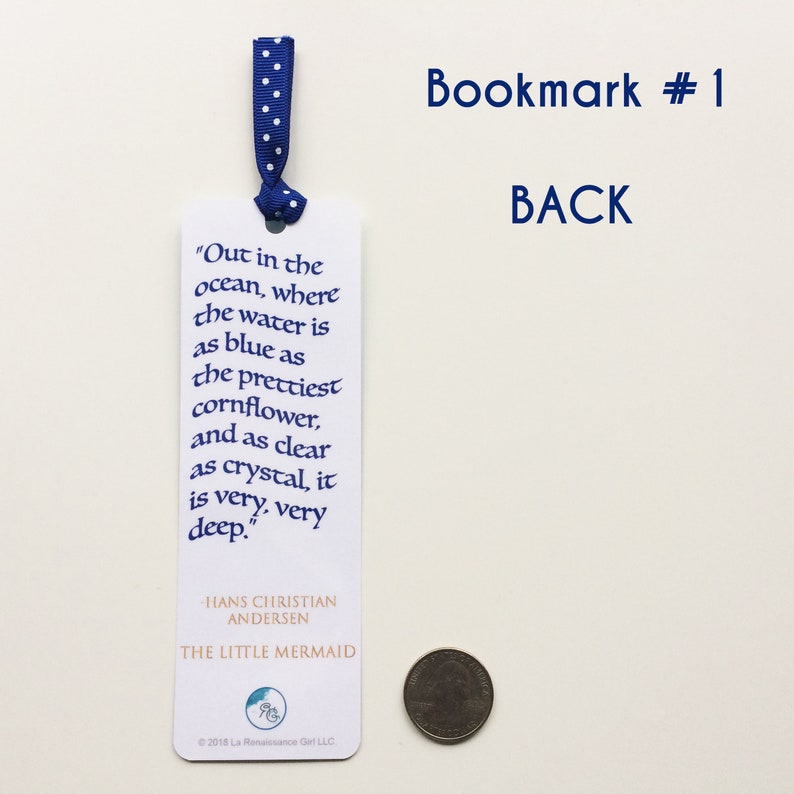 The Little Mermaid Bookmark 1 of 5 Collectible Book | Etsy