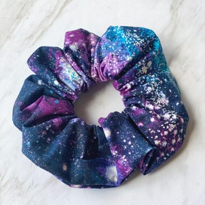 Galaxy Scrunchies Set: Nebula, Starry Night, Cosmos - Cotton Jumbo Size ...