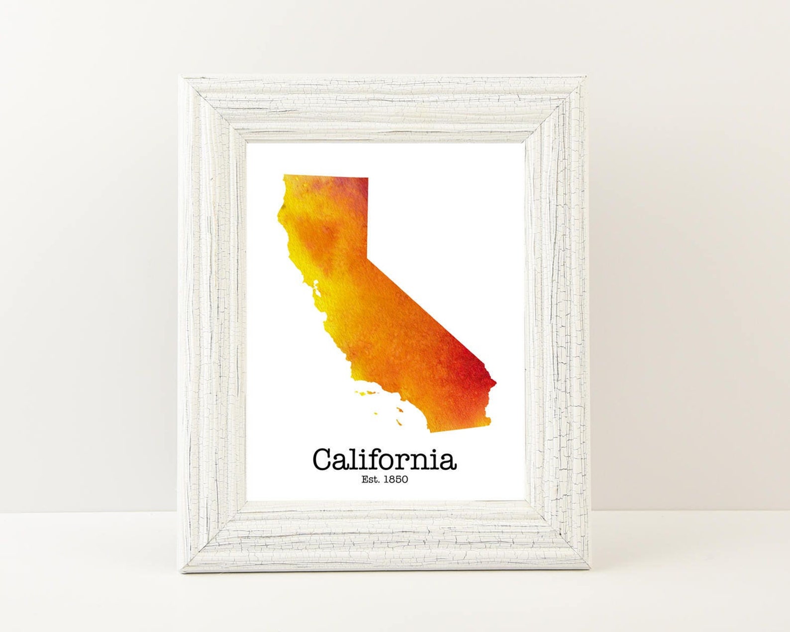 California State Map CUSTOM Art Print - Etsy