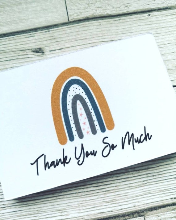 Paper & Party Supplies Business & Calling Cards 25x square mini thank ...