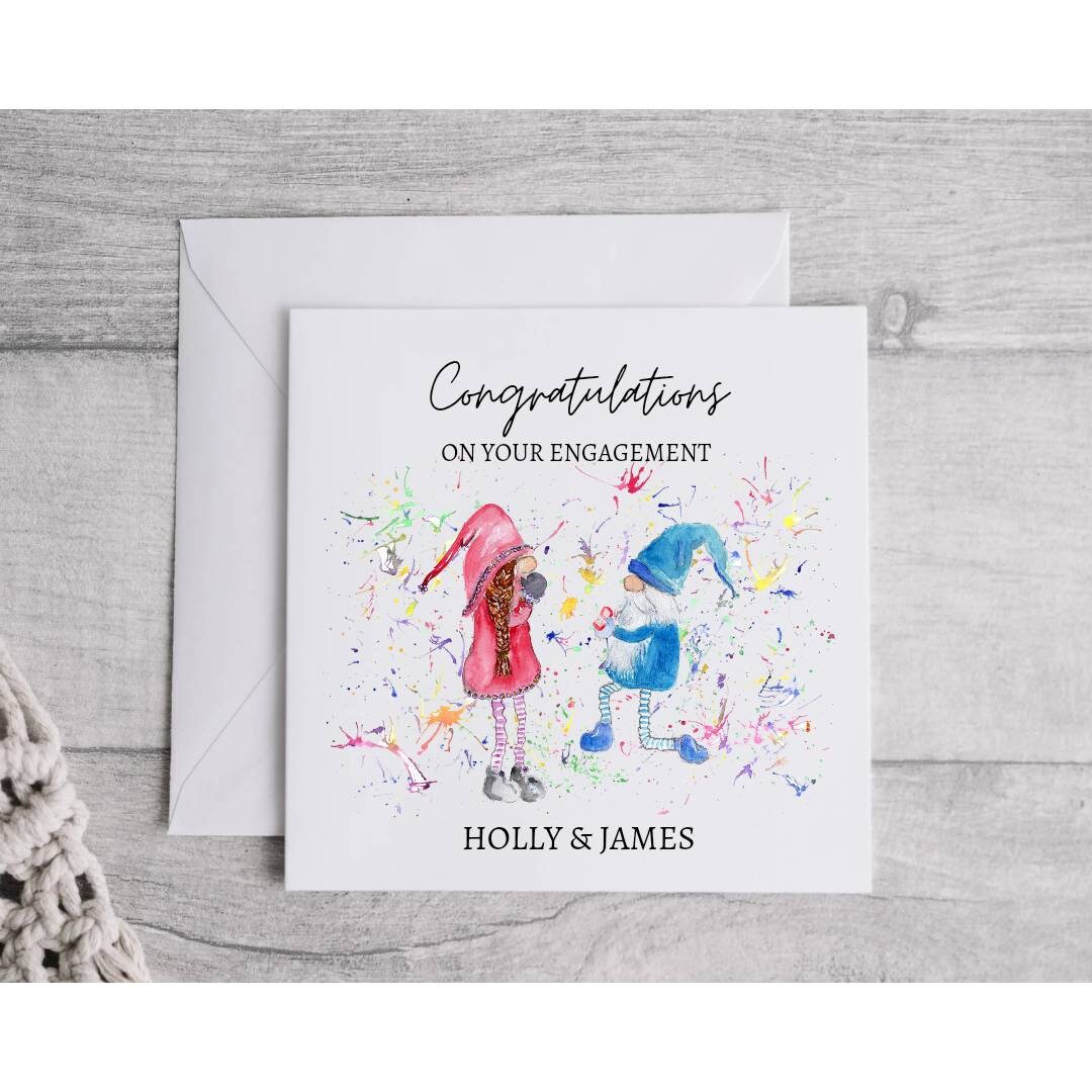 Paper Congratulations Special Couple Engagement Card Personalised