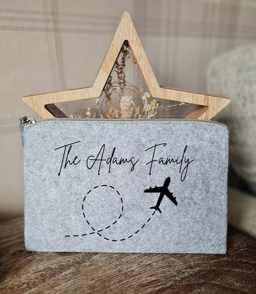 Grey Polyester Travel Document Pouch, Personalised Passport Holder ...