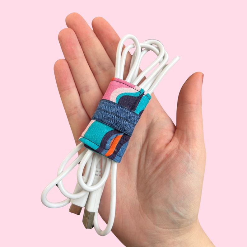 Cord Keeper | Cable Tidy | Cable Organiser | Choice of Fabrics | Single ...