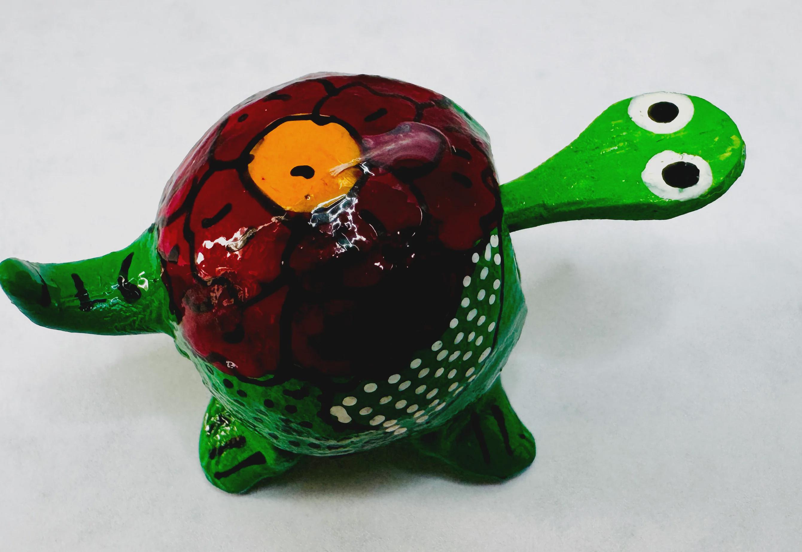 Handcrafted Mexican Turtle Bobble Head Doll - Etsy