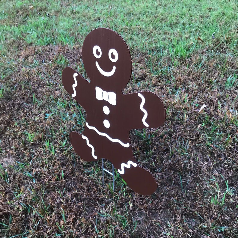 Gingerbread Man Lawn Decor Christmas Yard Signs | Etsy