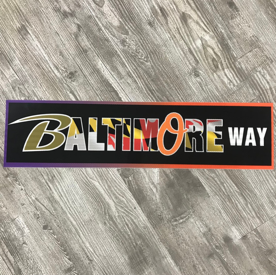 Baltimore Way Street Sign Baltimore Ravens Baltimore - Etsy