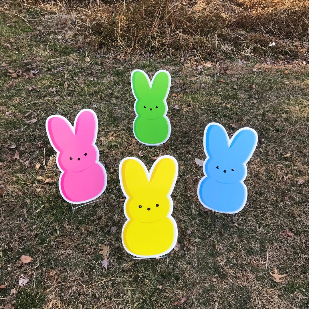 Peep Yard Signs | Easter Yard Decor | Easter Bunny | Coroplast Signs ...