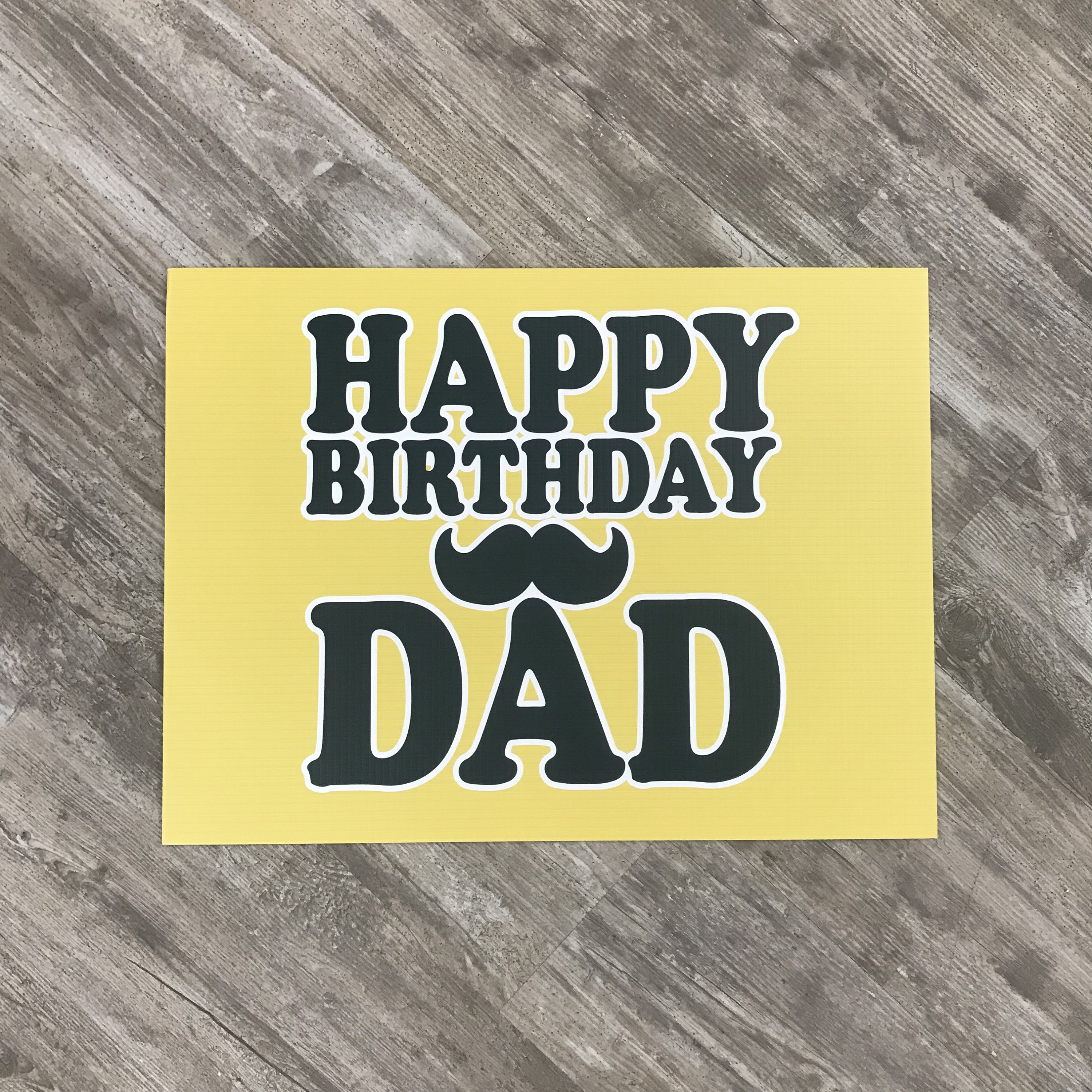 Happy Birthday Dad Sign Birthday Yard Sign | Etsy