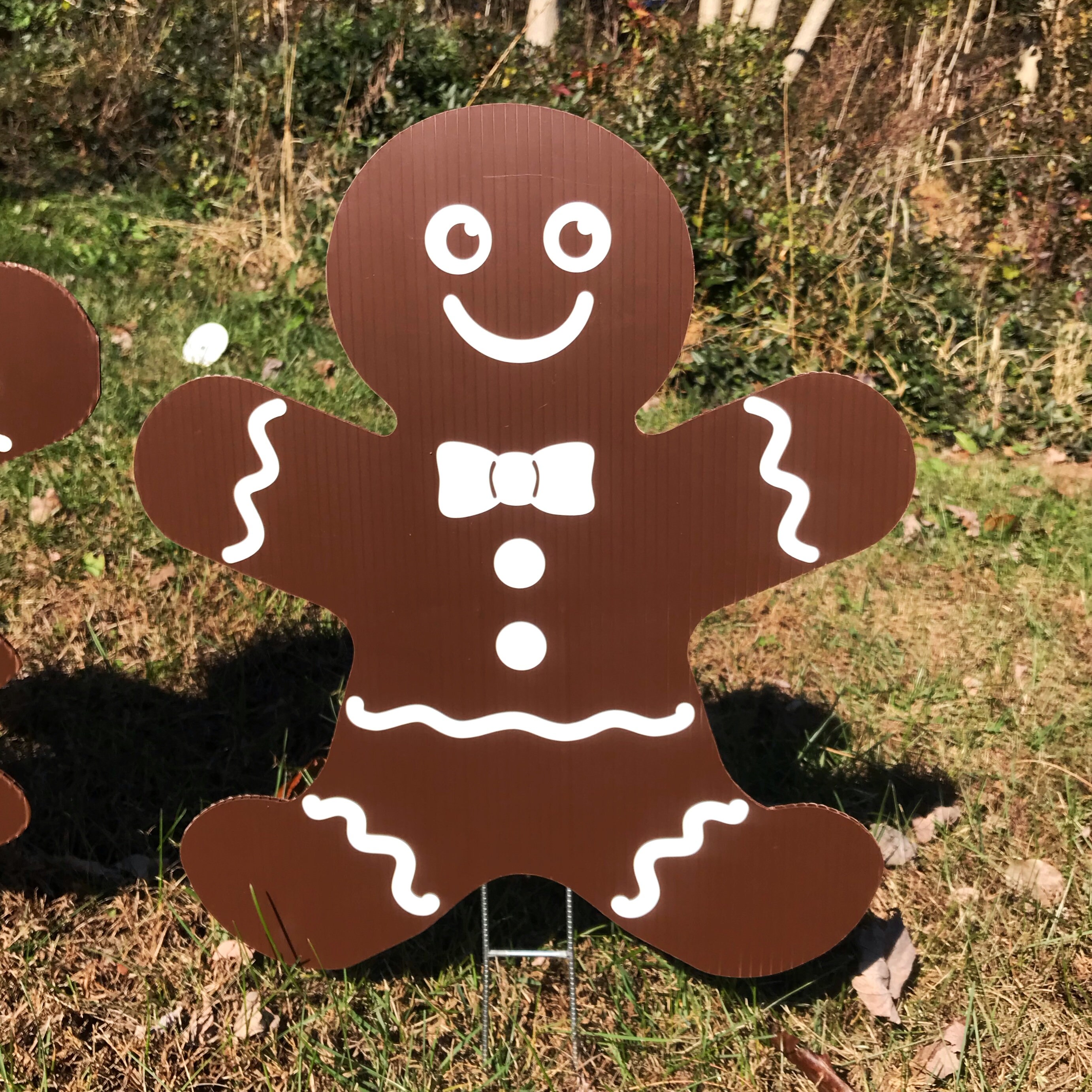 Gingerbread Man and Woman Lawn Decor | Christmas Yard Signs | Holiday ...