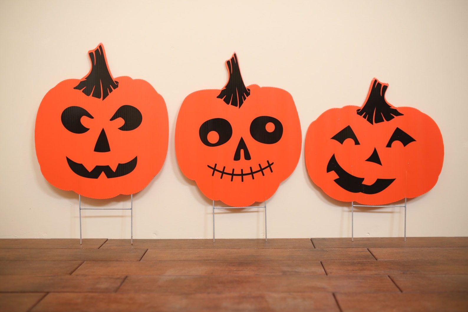 Halloween Pumpkin Yard Decor Yard Signs Halloween - Etsy