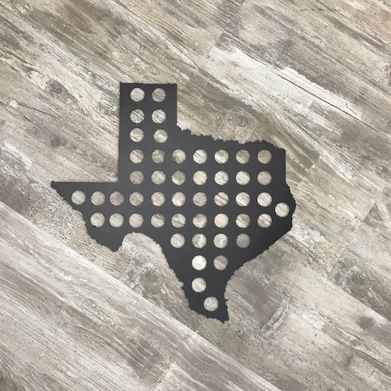 Texas Bottle Cap Display State Shaped Beer Bottle Cap Holder | Etsy
