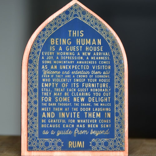 The Guest House // Wood Sign // Therapy Gift // Mindfulness - Etsy