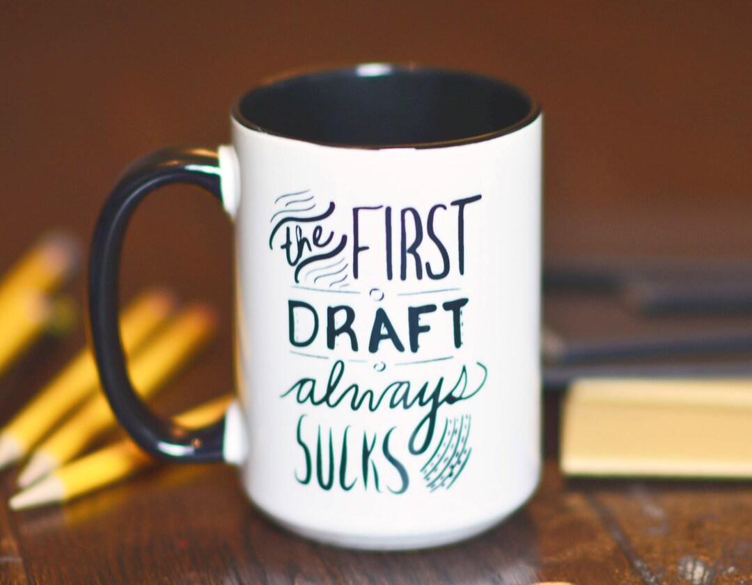 The First Draft // Academic Humor Mug // Gift for Grad Student // Nerdy ...