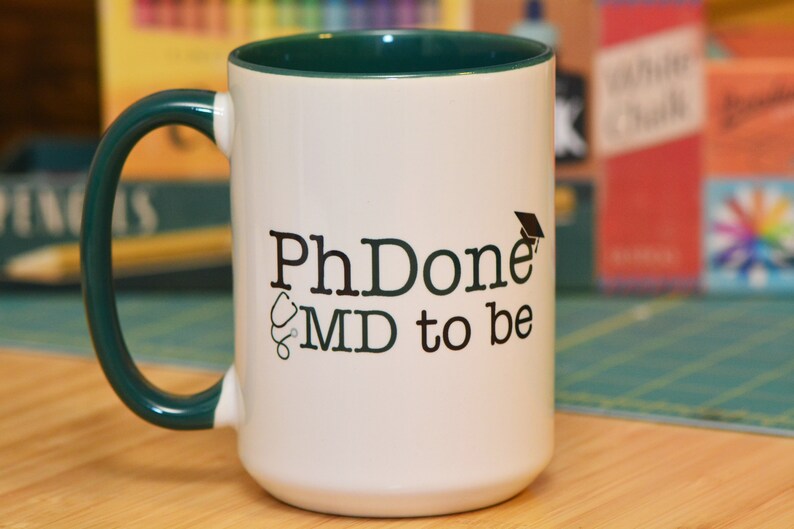 MD Phd Student Mug // Phdone // Academic Humor Mug // Grad Student Gift ...