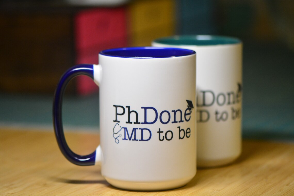 MD Phd Student Mug // Phdone // Academic Humor Mug // Grad Student Gift ...