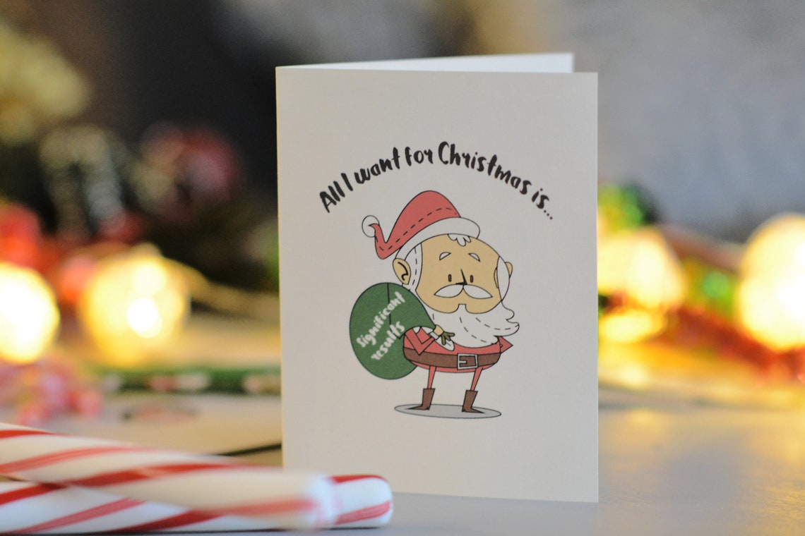 Grad Student Christmas Card // Digital Card // Digital Print - Etsy