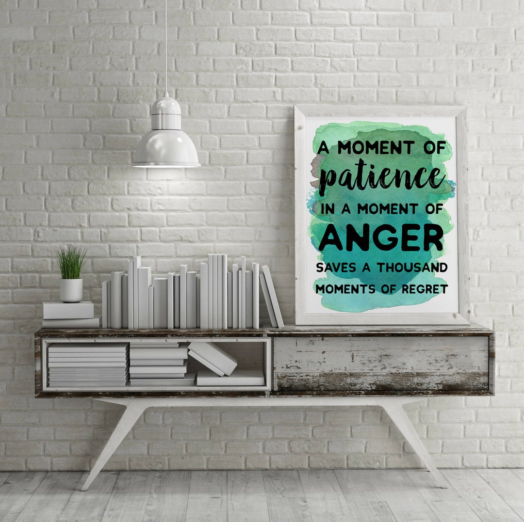 Patience Print // A Moment of Patience // DBT Gift // Mental Health ...
