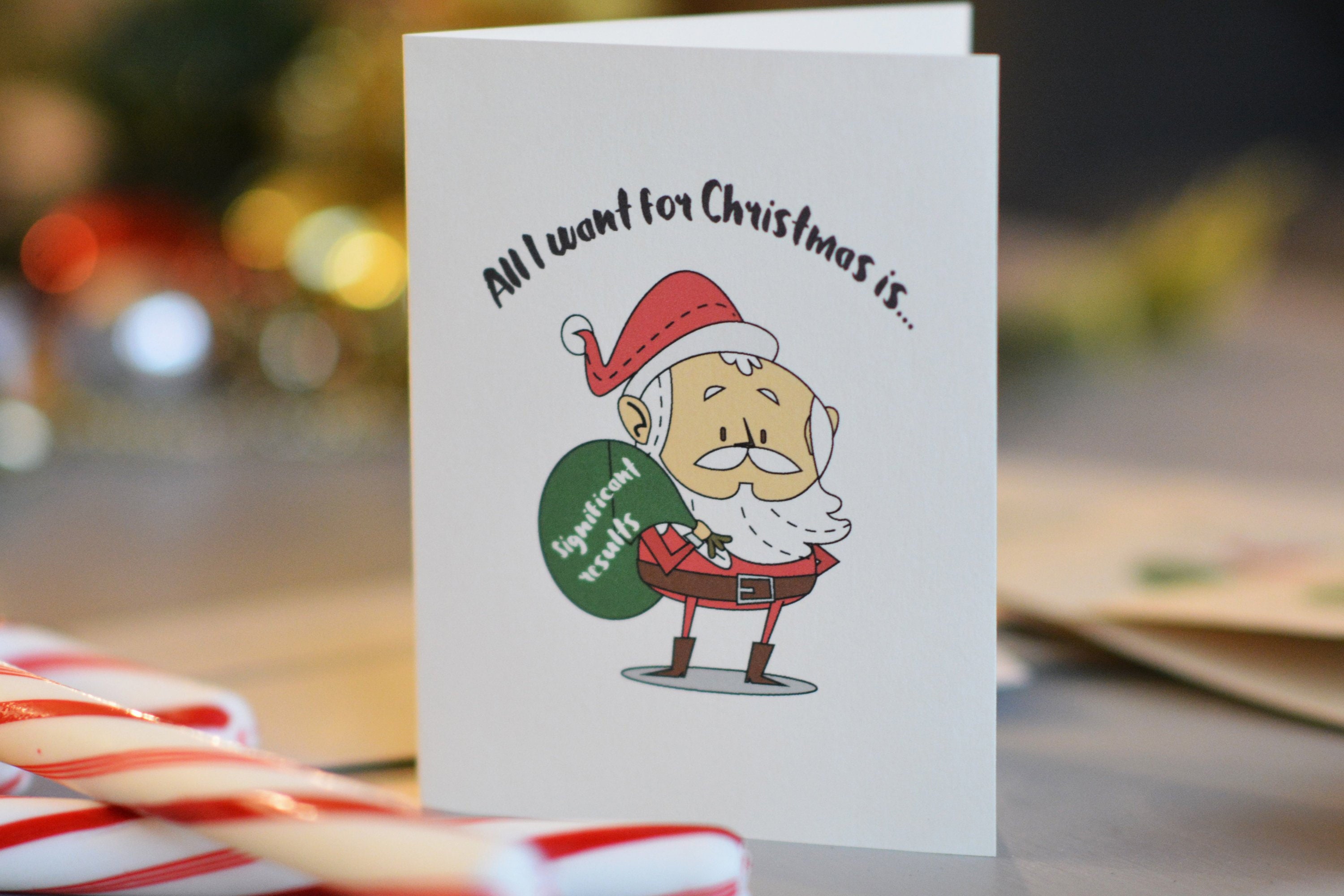 Grad Student Christmas Card // Digital Card // Digital Print | Etsy