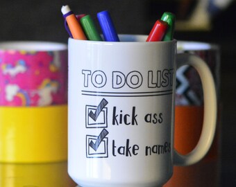 Kick Ass Take Names - Etsy