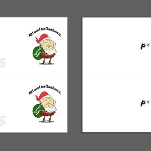 Grad Student Christmas Card // Digital Card // Digital Print // Science ...