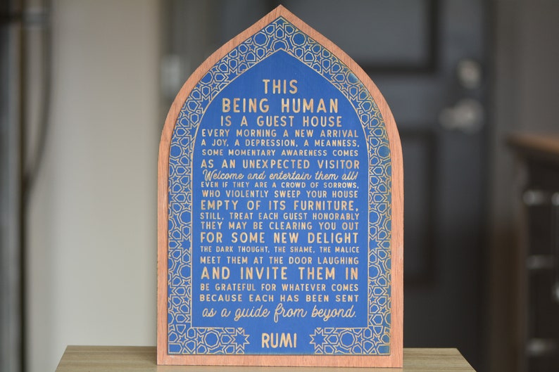 The Guest House // Wood Sign // Therapy Gift // Mindfulness - Etsy