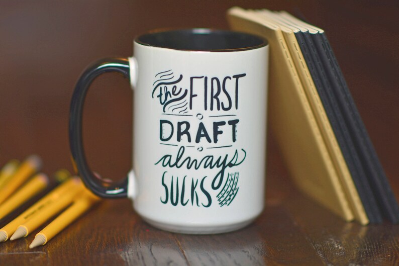 The First Draft // Academic Humor Mug // Gift for Grad Student | Etsy