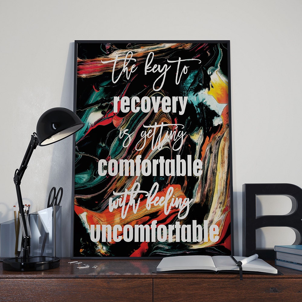 The Key to Recovery is Getting Comfortable With Feeling - Etsy