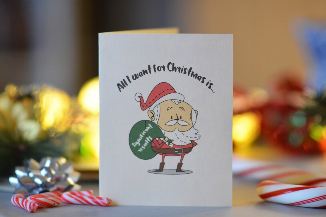 Grad Student Christmas Card // Digital Card // Digital Print - Etsy