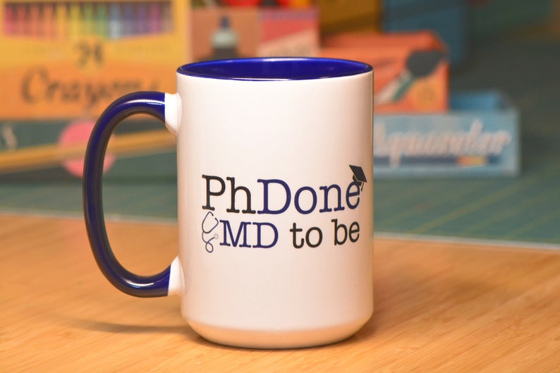 MD Phd Student Mug // Phdone // Academic Humor Mug // Grad Student Gift ...