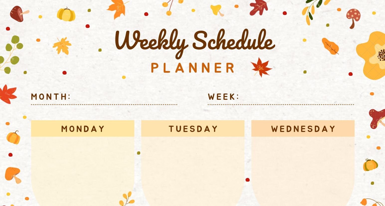 WEEKLY NATURE (PRINTABLE) - Etsy