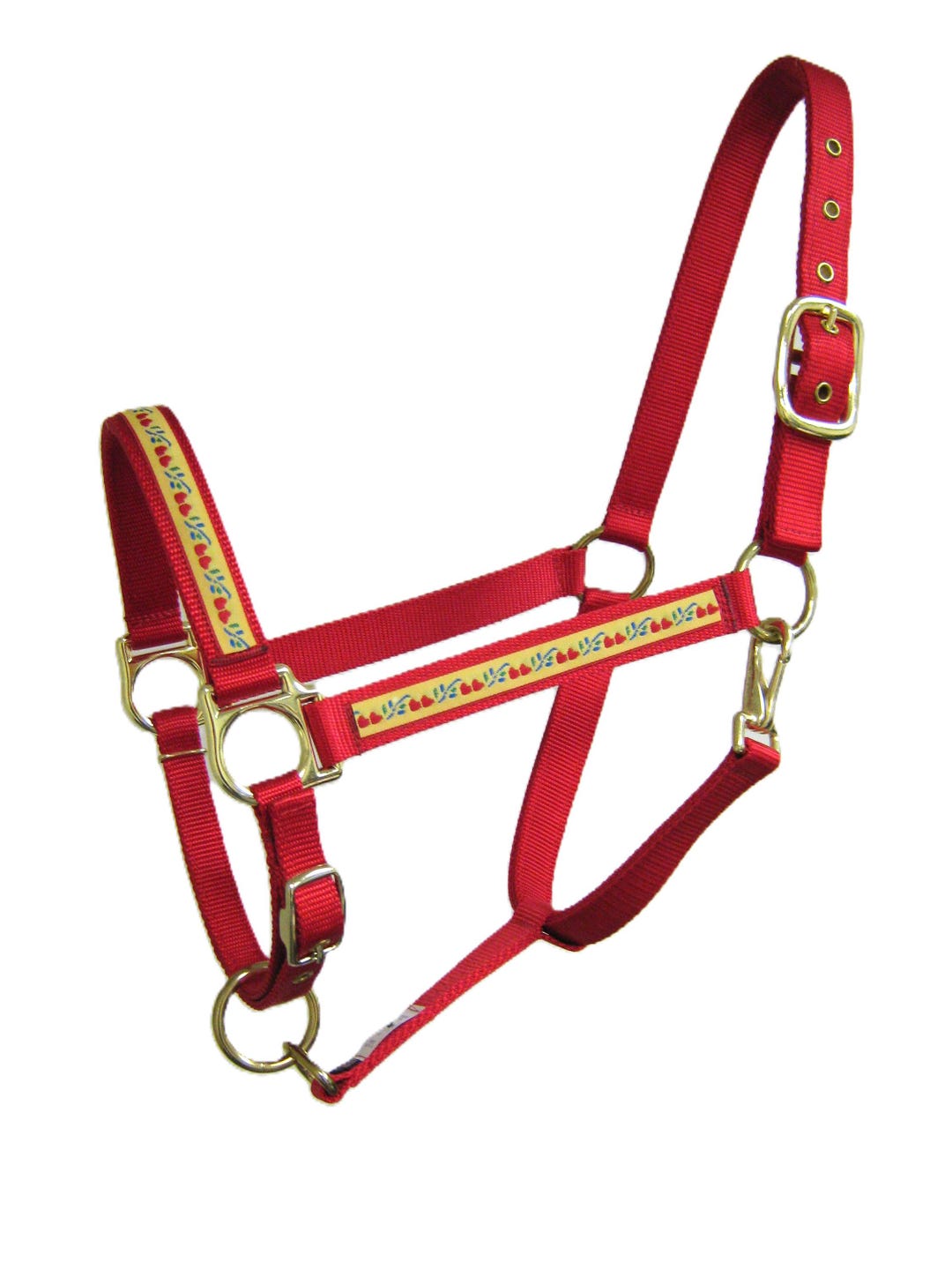 Heart & Vine Horse Halter, Red Heart Mini Horse Halter, Hearts Draft ...