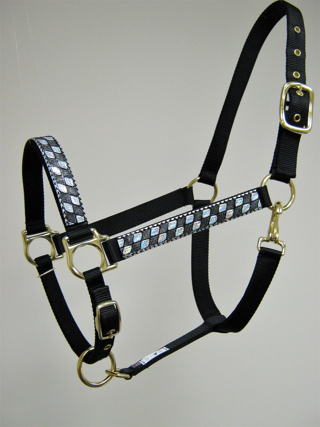 Abalone Horse Halter, Classy Draft Halter, Iridescent Horse Halter ...