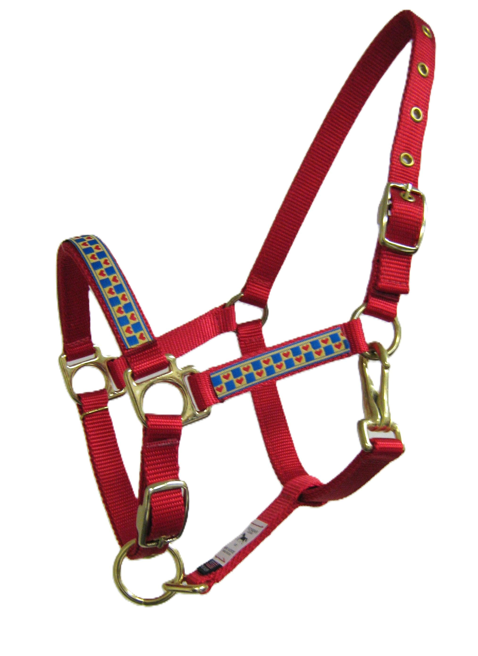 Hearts With Blocks Horse and Mini Halters, Heart Horse Halter, Hearts ...