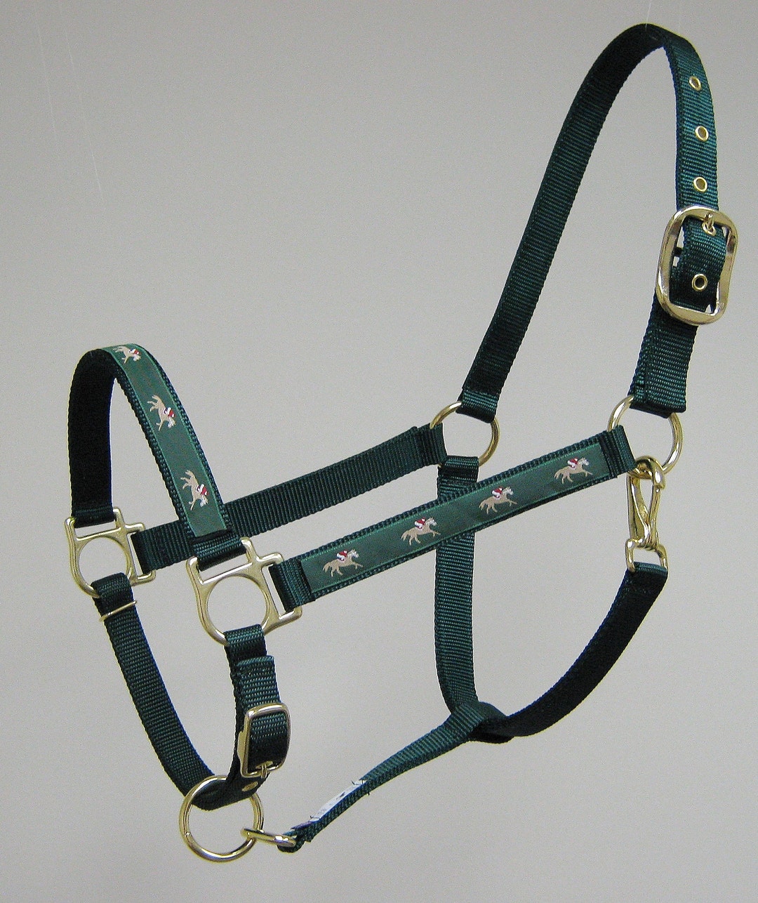 Jockey and Running Horse Design Horse Halter, Race Horse Halter, Jockey ...