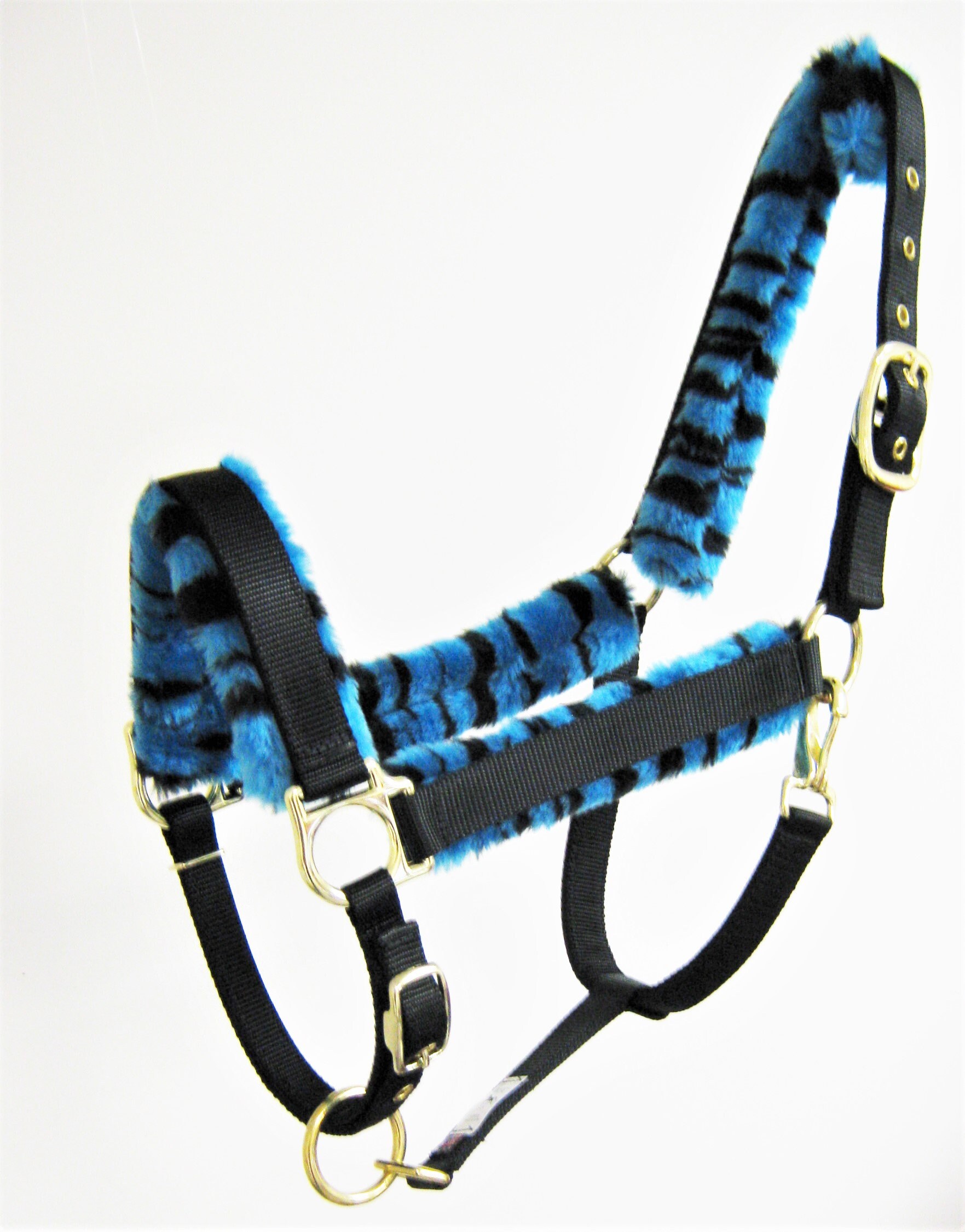Furlined Horse Halter, Padded Horse Halter, Purple Horse Halter ...