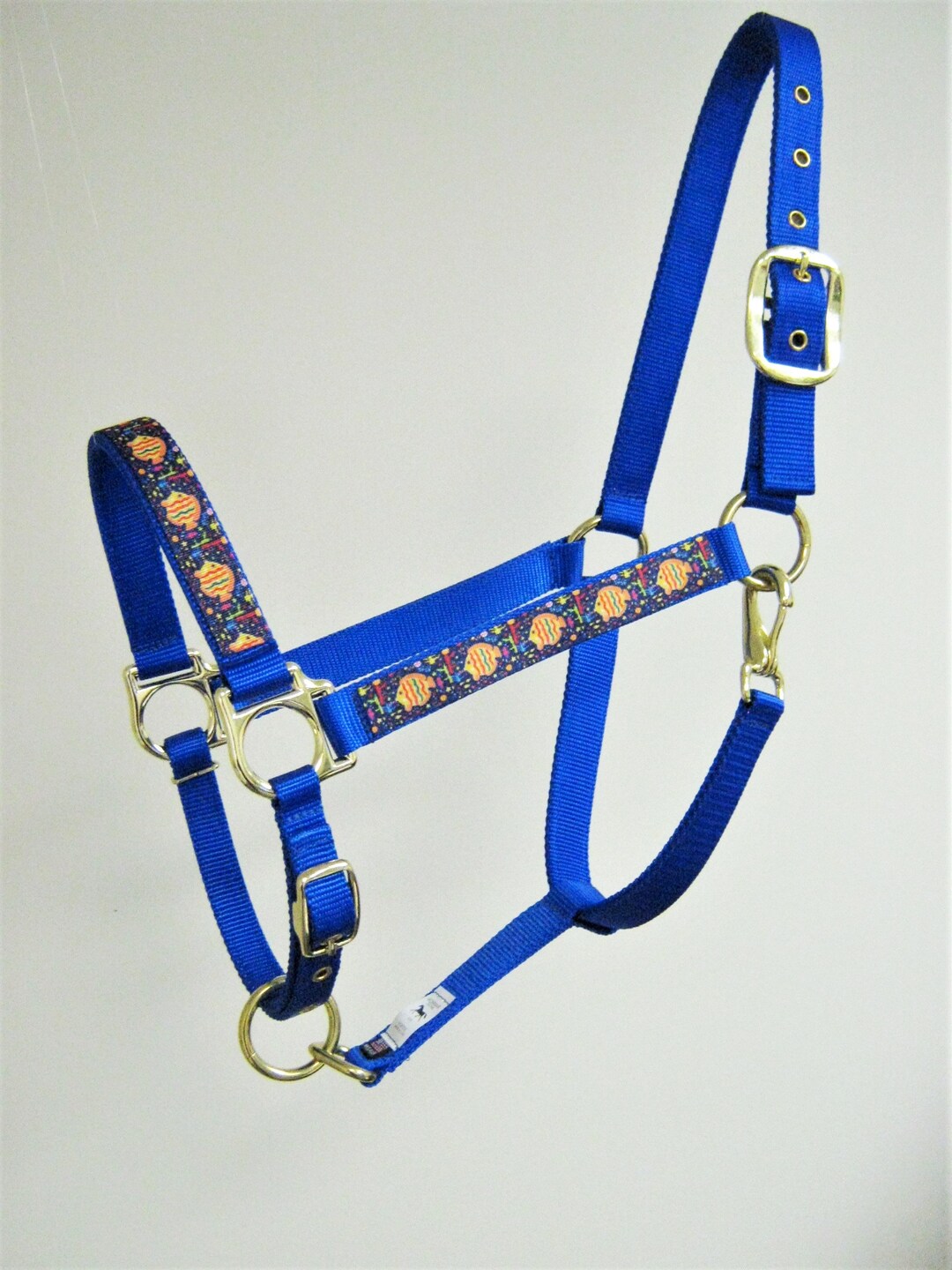 Fish Horse Halter, Colored Fish Draft Horse Halter, Fish Design Large ...