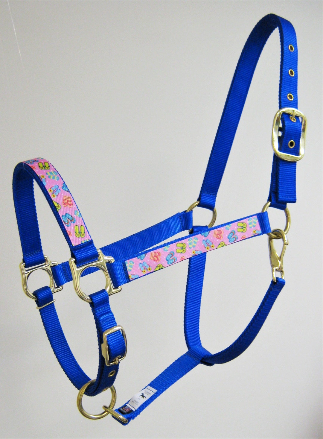 Flip Flops Horse Halter, Flip Flops Large Horse Halter, Summer Draft ...