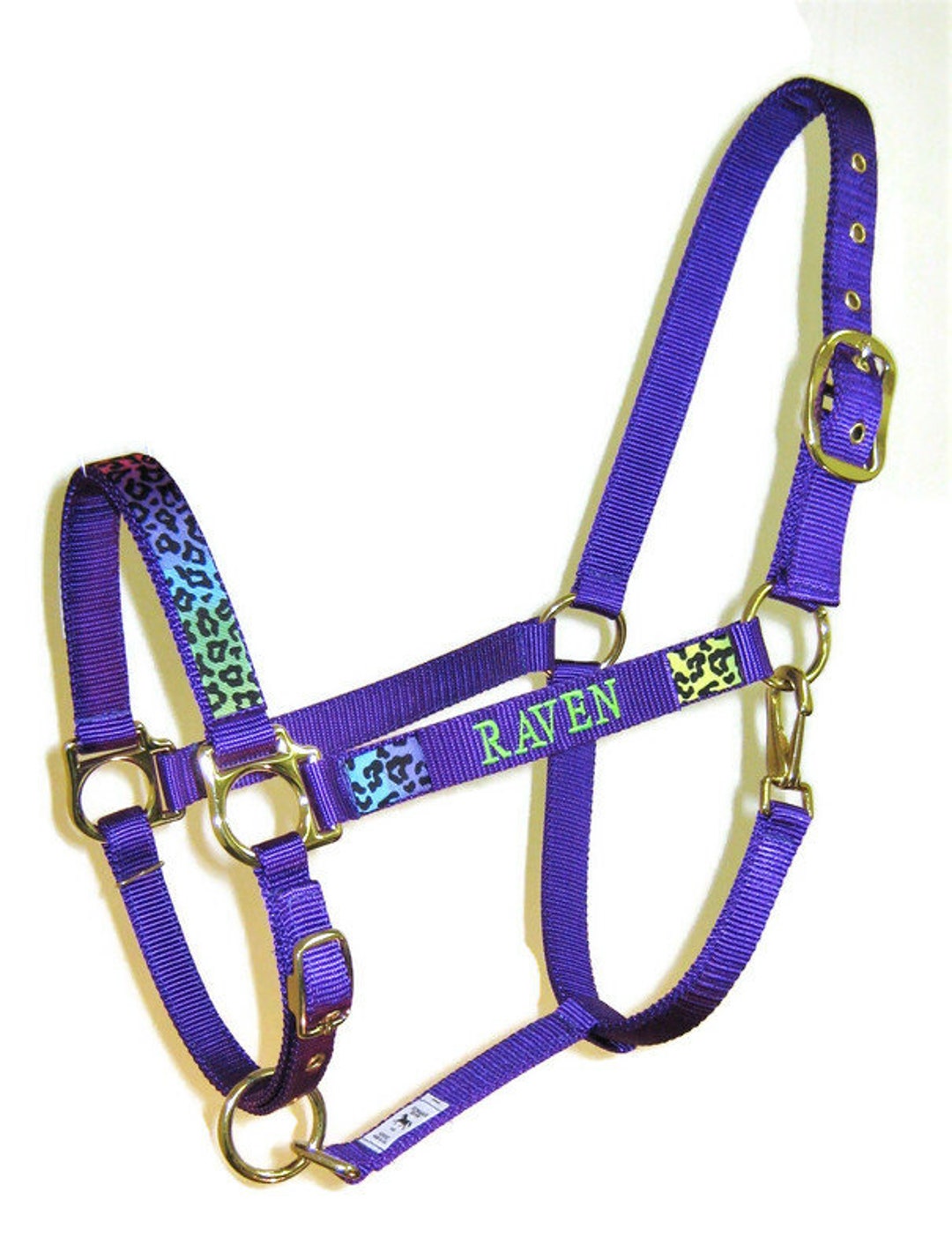 Personalized Horse Halter, Embroidered Large Horse Halter, Monogrammed ...