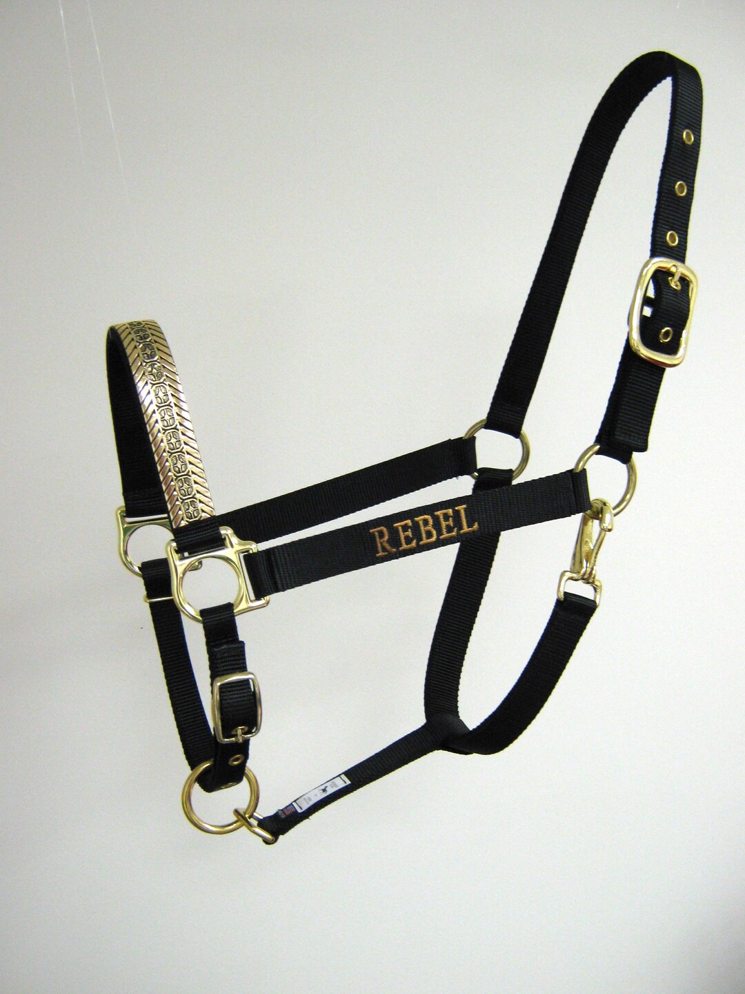 Personalized Rodeo Square Horse Halter, Embroidered Draft Halter ...