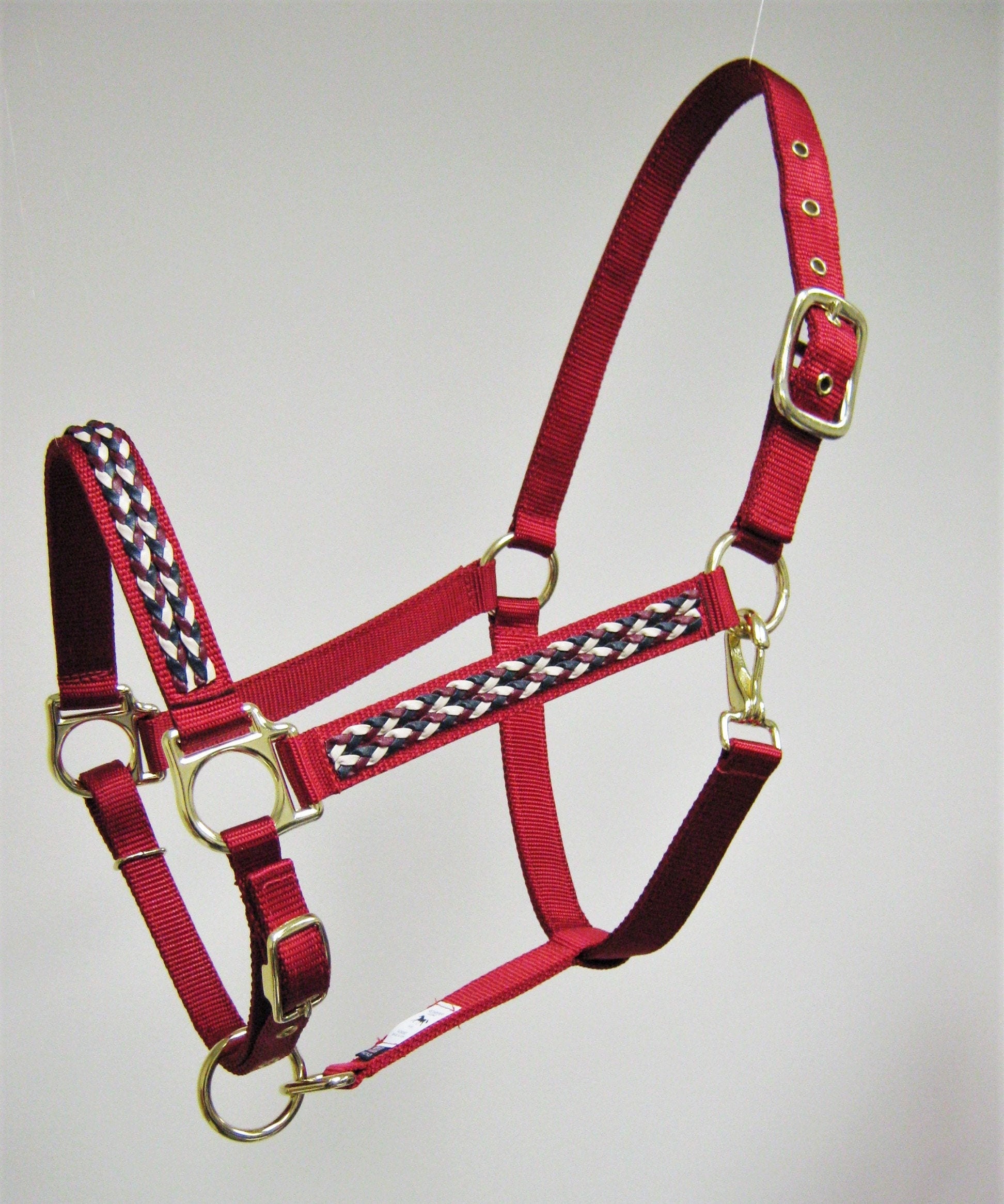Burgundy Braid Horse Halter Braid Large Horse Halter Double | Etsy