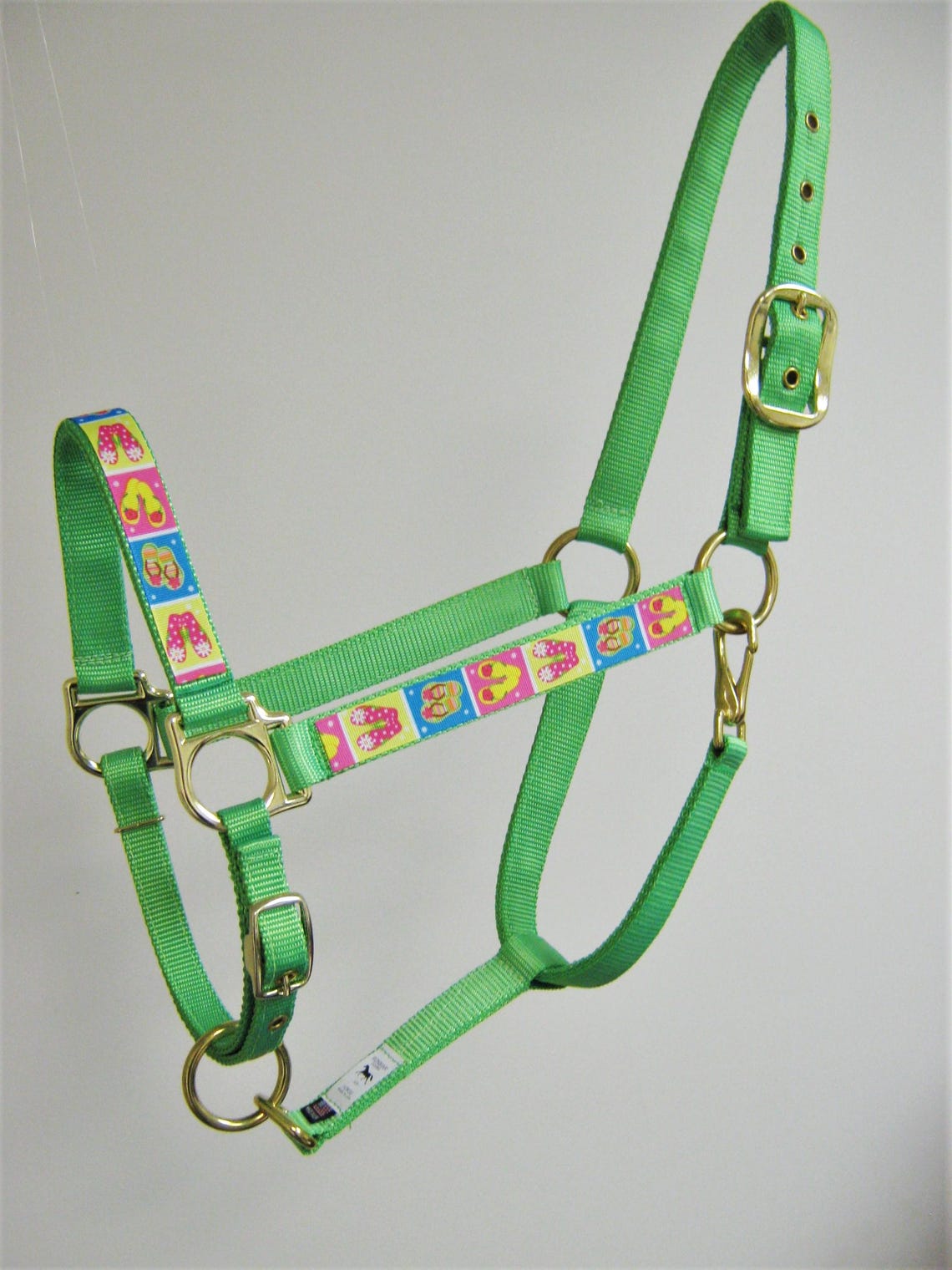 Flip Flops Horse Halter, Colorful Flip Flop Mini Horse Halter ...