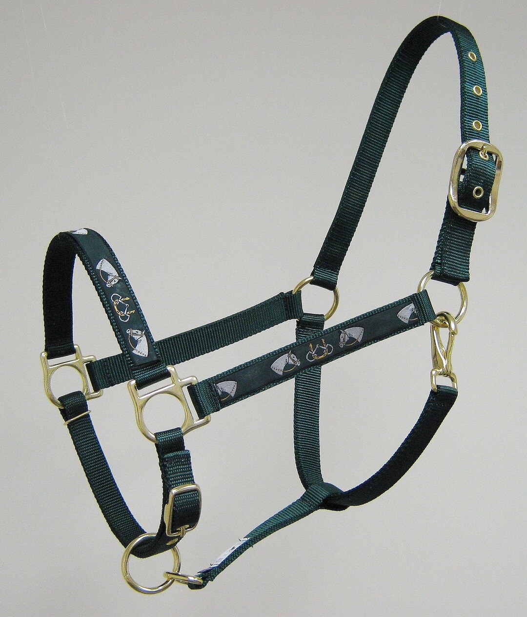 Horses With Bits Horse Halter, Bit Design Draft Halter, Custom Large ...